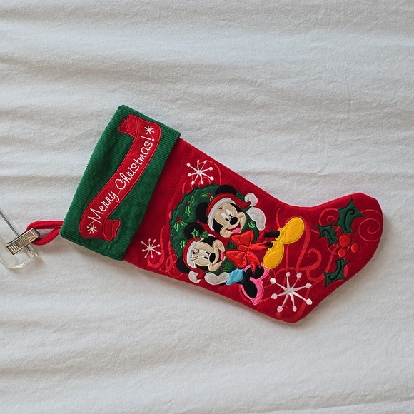 Disney | Holiday | Disney Minnie Mickey Holiday Stocking | Poshmark